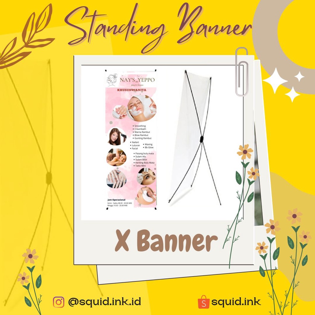 Jual [ SQUID.INK] STANDING BANNER / X BANNER / Y BANNER WISUDA ...