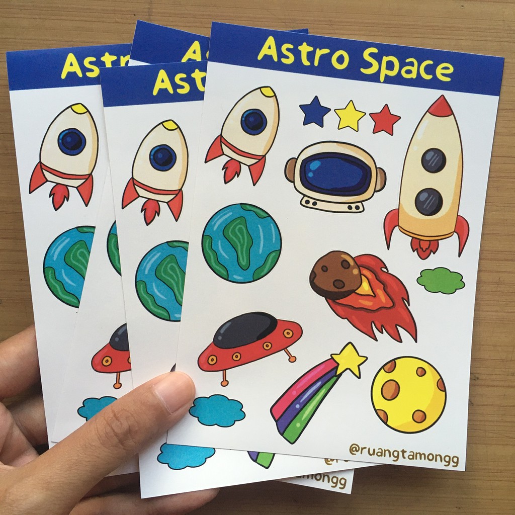 Jual Astro Space Sticker Sheet | Shopee Indonesia