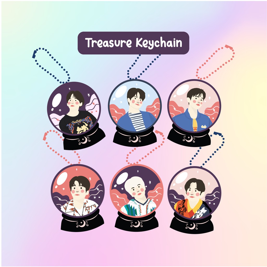 Jual TREASURE KEYCHAIN ACRYLIC LENGKAP [ Gatungan Kunci Akrilik ...