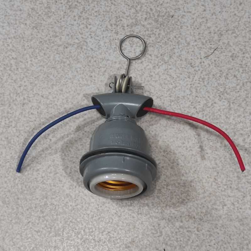 Jual Fitting Lampu E27 Keramik WD PVC Gantung Batu Kawat (TERMURAH !!! HARGA GROSIR ) | Shopee ...