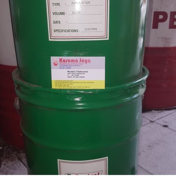 Jual Original Oli Gear Box Industri GIGI Castrol alpha SP 320 Oil pail ...