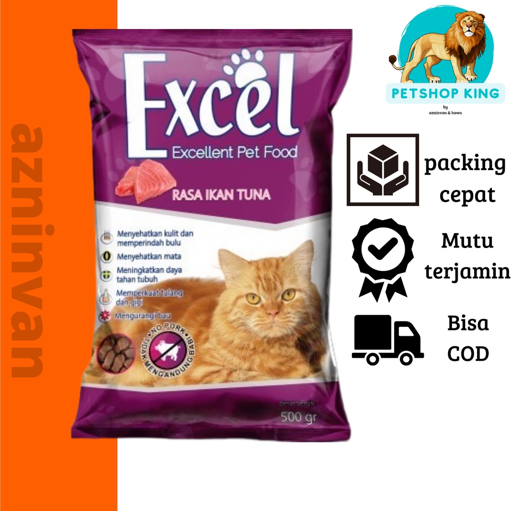 Jual Excel Makanan Kucing Fresh pack 500 gram varian rasa | Shopee ...