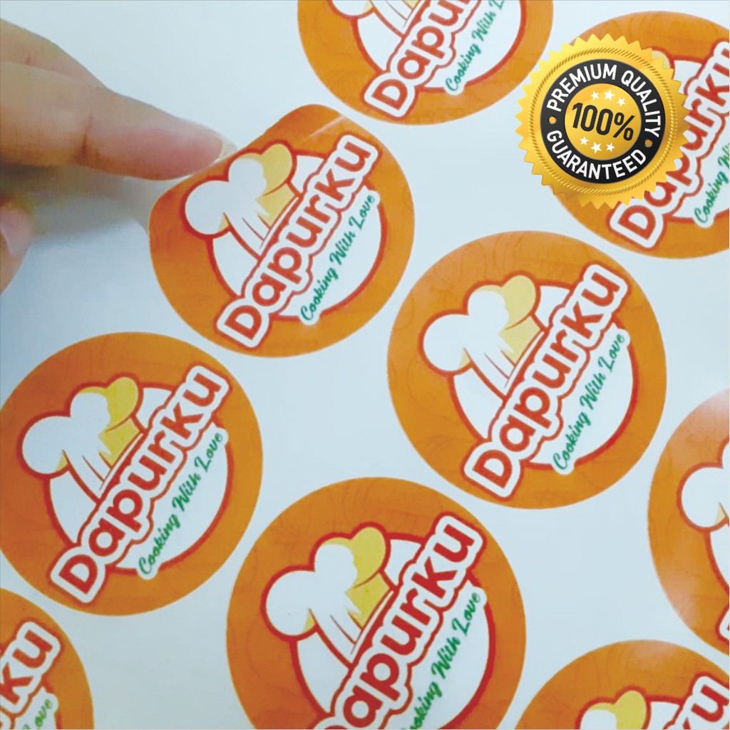 Jual Cetak stiker label kemasan produk makanan minuman murah - Stiker ...
