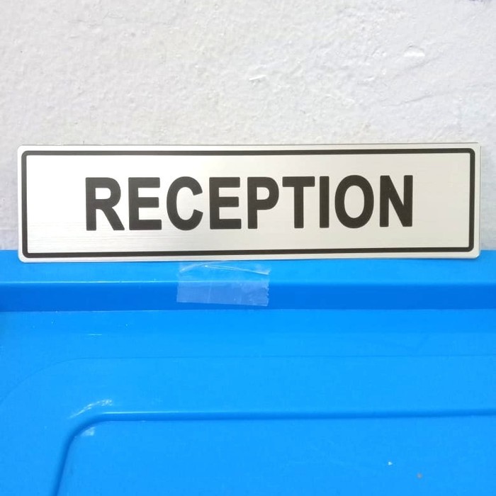 Jual SIGN LABEL RECEPTION UKURAN 4X18CM | Shopee Indonesia