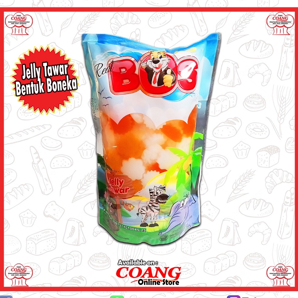 Jual JELLY BONEKA REAL BOS KEMASAN 500 GR BENTUK DAN WARNA MENGGUGAH ...
