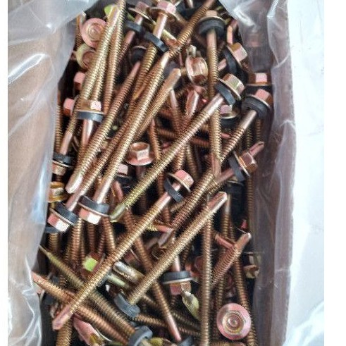 Jual BAUT ROOFING SEKRUP KUNING RUPING BAJA RINGAN ATAP SCREW 7cm ...