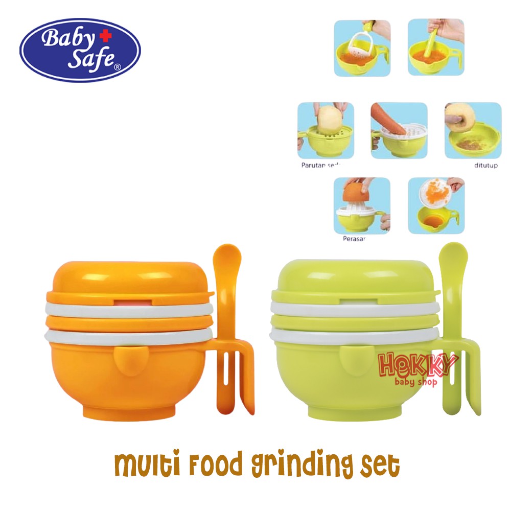 Jual Baby Safe Multi Food Grinding Set | Babysafe Alat Pengolah Makanan ...