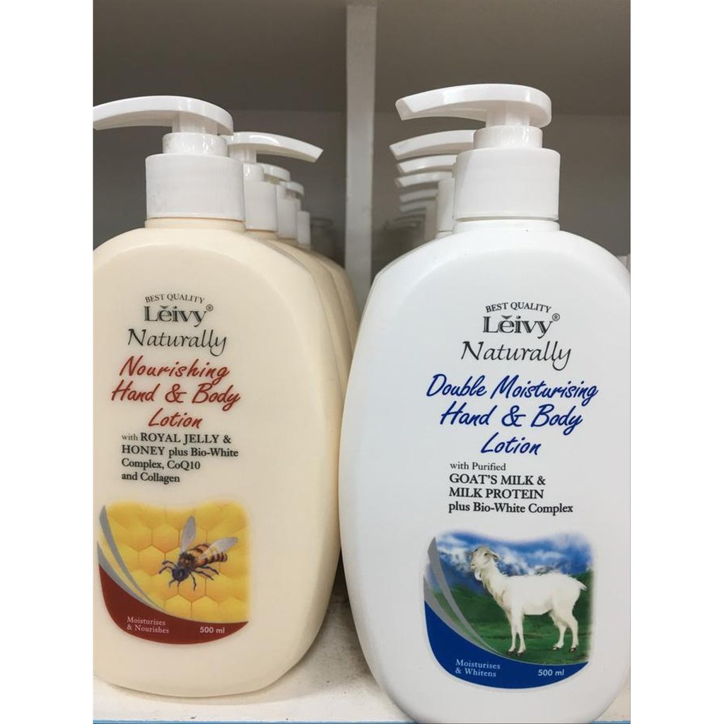 Jual leivy naturally nourishing hand body lotion 500ml | Shopee Indonesia