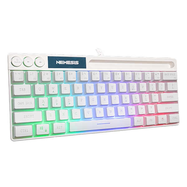 Jual NYK Nemesis ERIS K-06 Mini Keyboard Gaming Mini RGB + Stand Holder ...