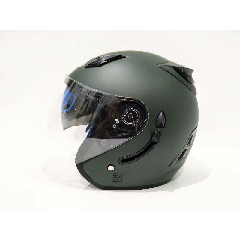 Jual HELM ARL CENTRO DOUBLE VISOR JP-10 ARMY DOFF POLOS SNI | Shopee ...