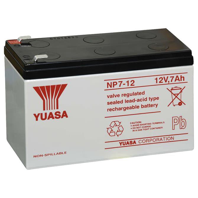 Jual Baterai Aki Kering UPS YUASA NP7-12 12v 7ah Garansi Resmi (Original) NEW | Shopee Indonesia