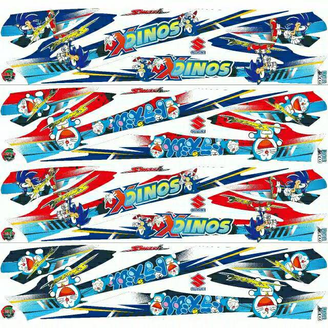 Jual Striping motor ~ sticker motor ~ lis SMASH 110CC doraemon dan ...