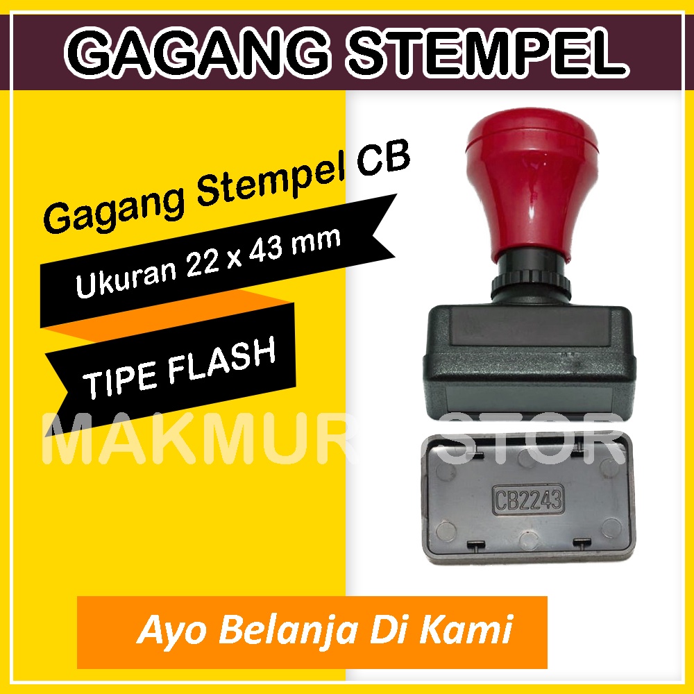 Jual Gagang stempel CB ukuran 22 x 43 mm | Shopee Indonesia
