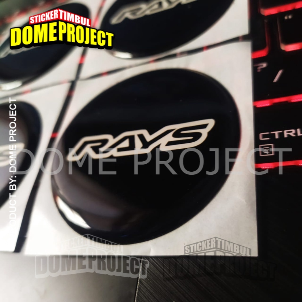 Jual STIKER MOBIL TIMBUL EMBLEM RAYS HITAM VELG MOBIL STIKER TUTUP DOP ...