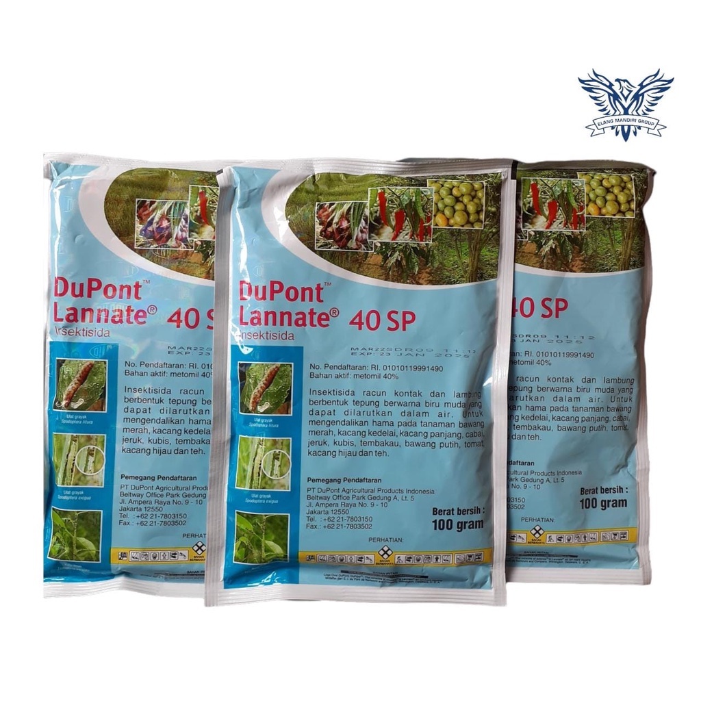 Jual Dupont Lannate biru 40 SP 100 Gram Insektisida Metomil 40% Basmi ...