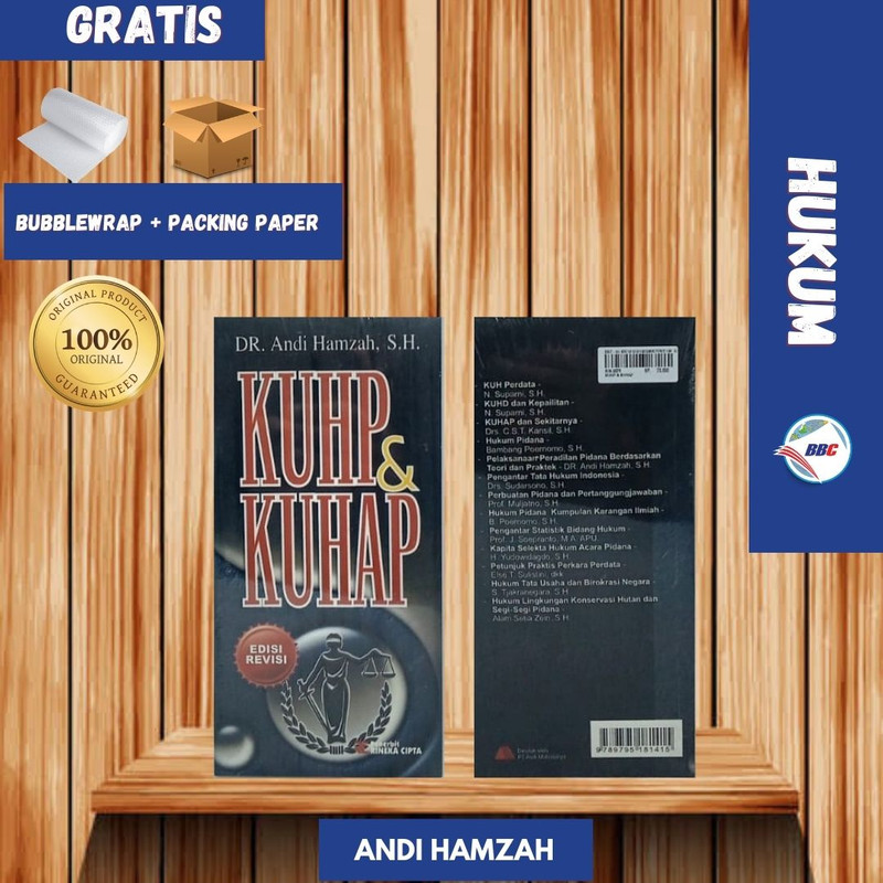 Jual BUKU KUHP & KUHAP - ANDI HAMZAH | Shopee Indonesia