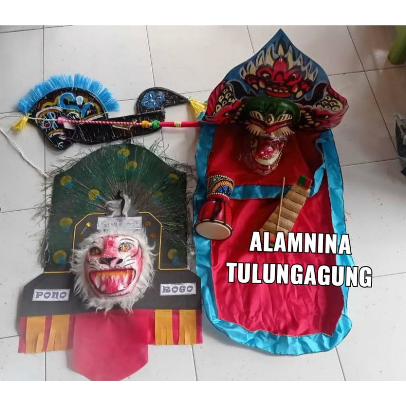 Jual satu set barongan topeng jimbe kuda lumping | Shopee Indonesia