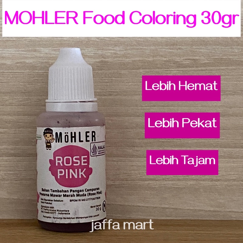 Jual Pewarna Makanan MOHLER 30gr - ROSE PINK | Shopee Indonesia