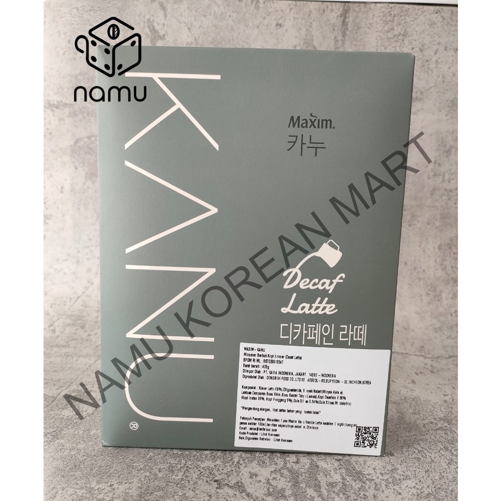 Jual Kanu Decaf Latte 30 Sticks 405gr / Minuman Instant / Kopi / Coffee ...
