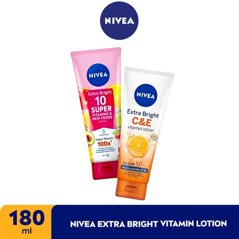 Jual (BPOM) NIVEA EXTRA BRIGHT C&E 50X VITAMIN / 100X SUPER VITAMINS ...