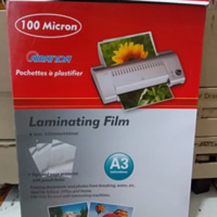Jual PLASTIK LAMINATING A3 AMANDA 100 / LAMINATING AMANDA A3 100 MICRON ...