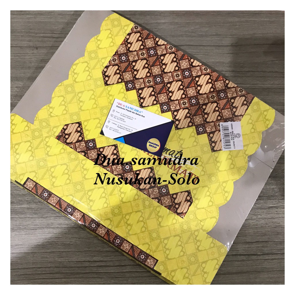 Jual Kardus Makan Kardus Snack 20x20 isi 20 lembar Berat 1300 gram ...