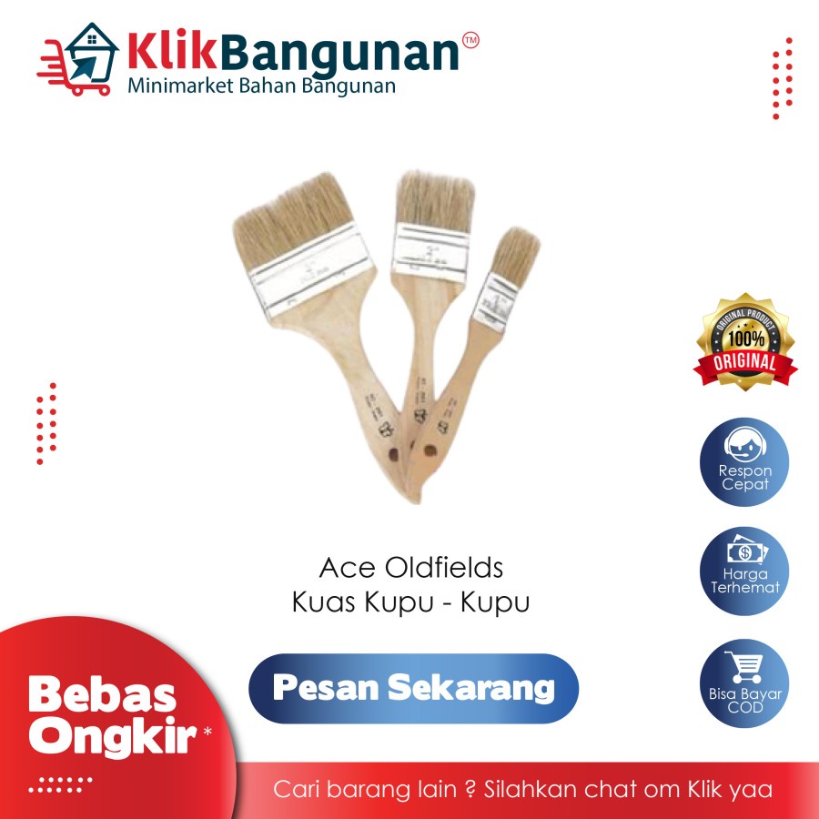 Jual Kuas Ace Oldfields Kupu - Kupu | Shopee Indonesia