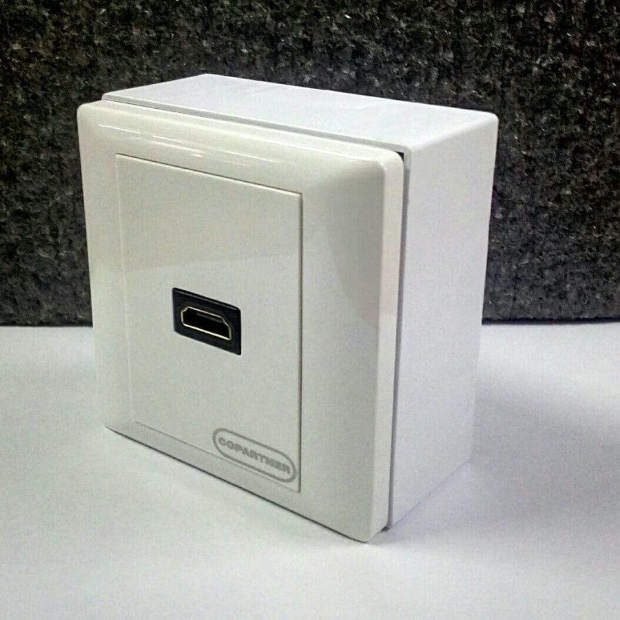 Jual FACE PLATE HDMI+OUTBOW/OUTLET HDMI+OUTBOX/FACE PLATE HDMI 1 HOLE ...