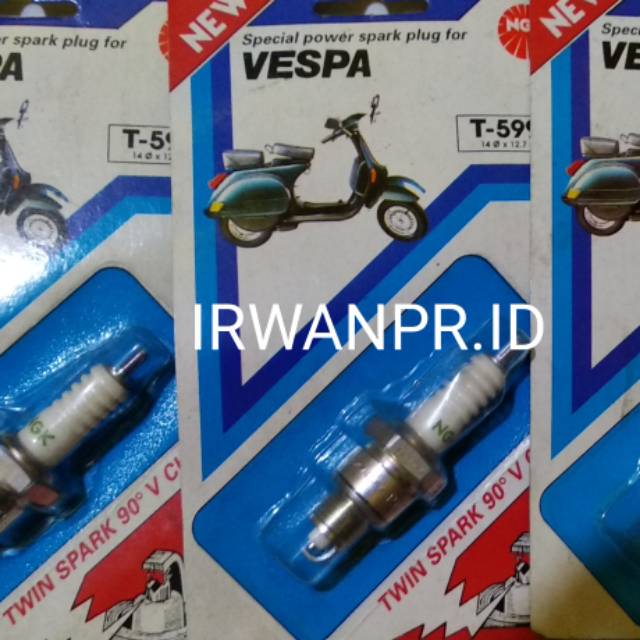 Jual Busi NGK VESPA T-5999 Twin Spark 90° V Cut | Shopee Indonesia