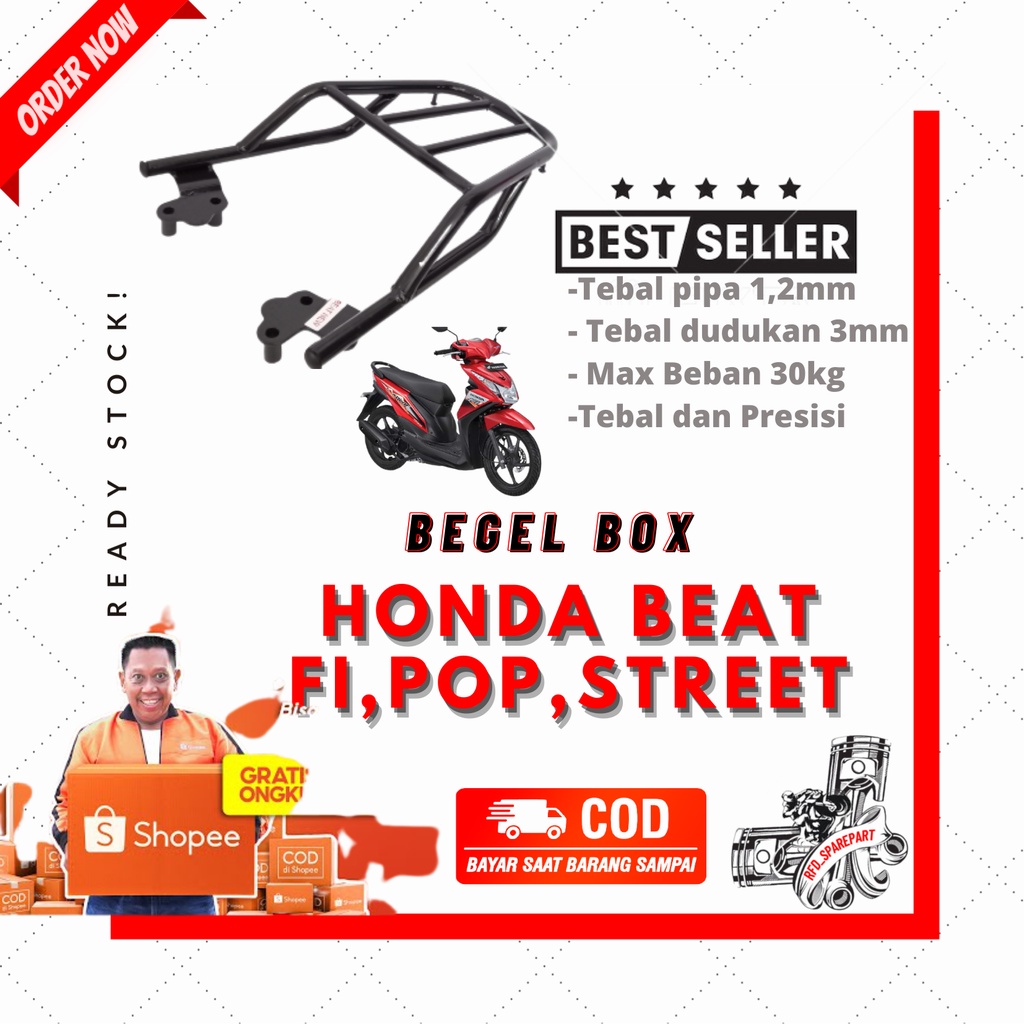 Jual Breket Bracket Behel Braket Begel Box Motor BEAT Street / Beat FI ...