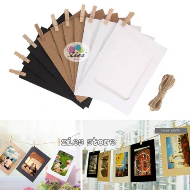 Jual Frame foto gantung / photo frame / bingkai foto gantung 4R polos ...