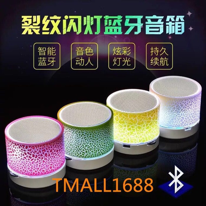 Jual Speaker Mini Bluetooth Portabel Retak Lampu Led Music Box | Shopee ...