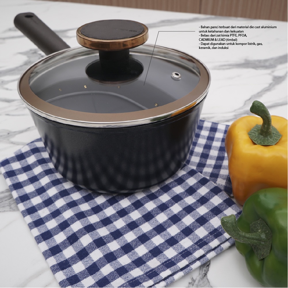 Jual Neoflam Noblesse Cookware Set of 3 Pcs BONUS Knife Neoflam ...