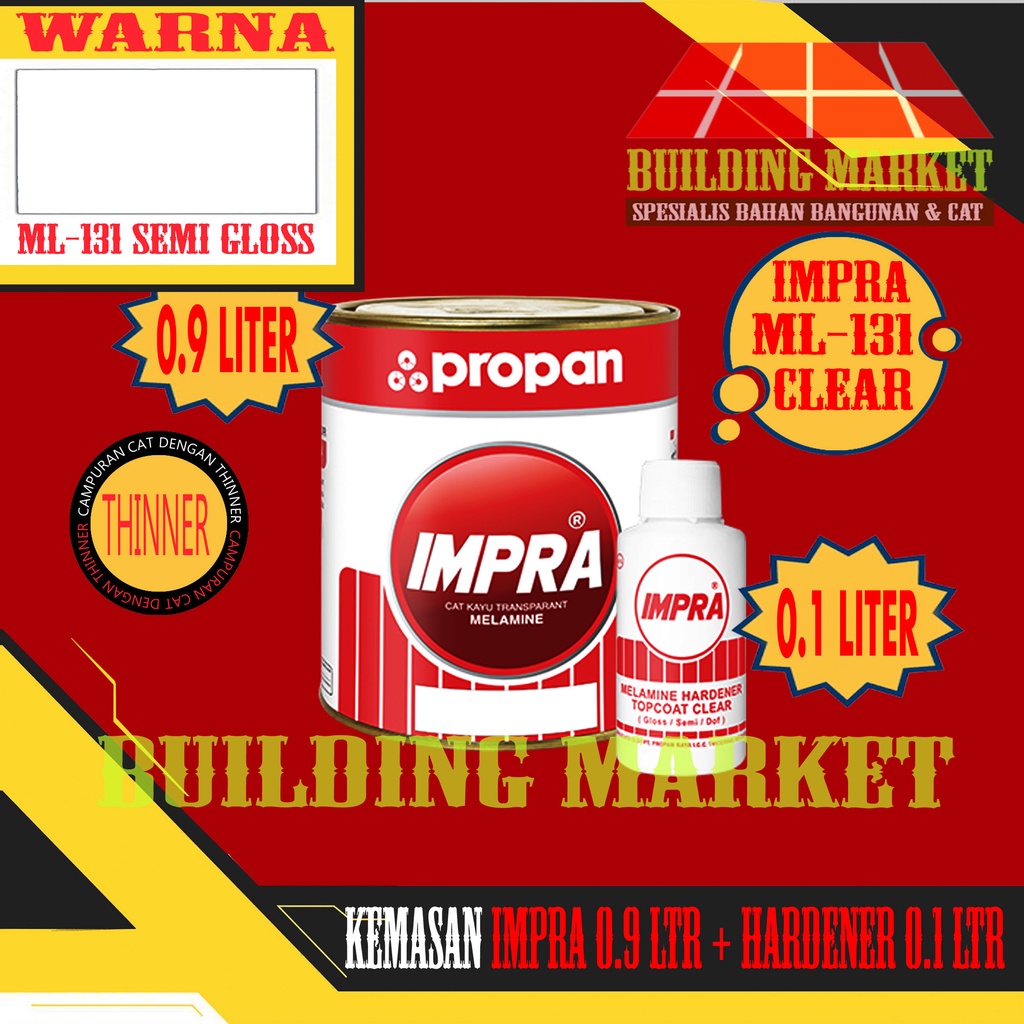 Jual MELAMINE TOP COAT CLEAR PROPAN CAT KAYU MELAMINE IMPRA ML131 1 ...