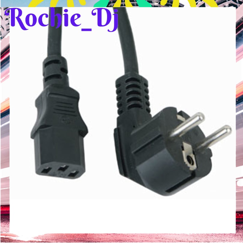 Jual KABEL POWER 3 PIN 16A EU PLUG - HITAM | Shopee Indonesia