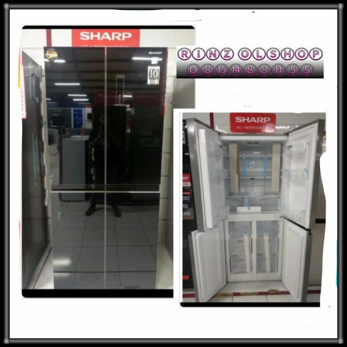 Jual Kulkas Sharp Sj-If51Pg Bk Side By Side Multi Door Inverter Black ...