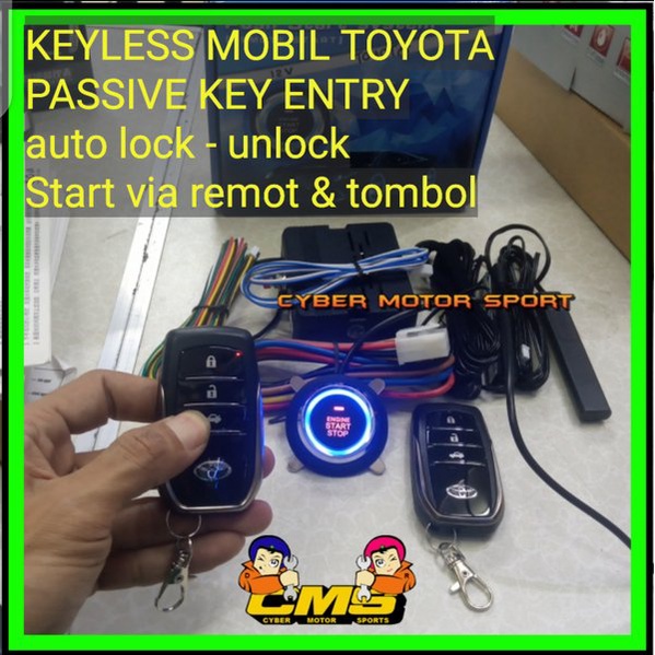 Jual smart Keyless toyota Rush upgrade sistem starter mobil tanpa kunci ...