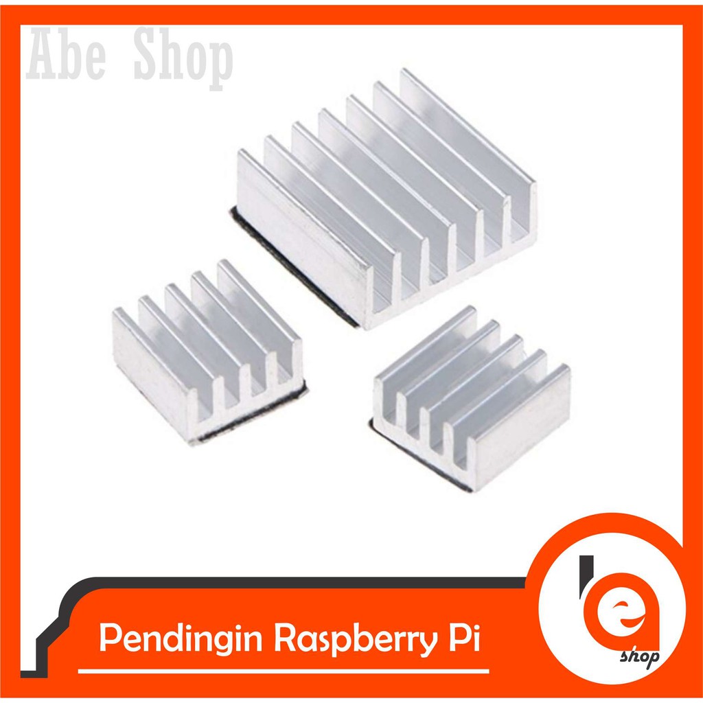 Jual Heatsink Raspberry Pi Paket Pendingin Raspberry Pi Cooling 3 Pcs ...