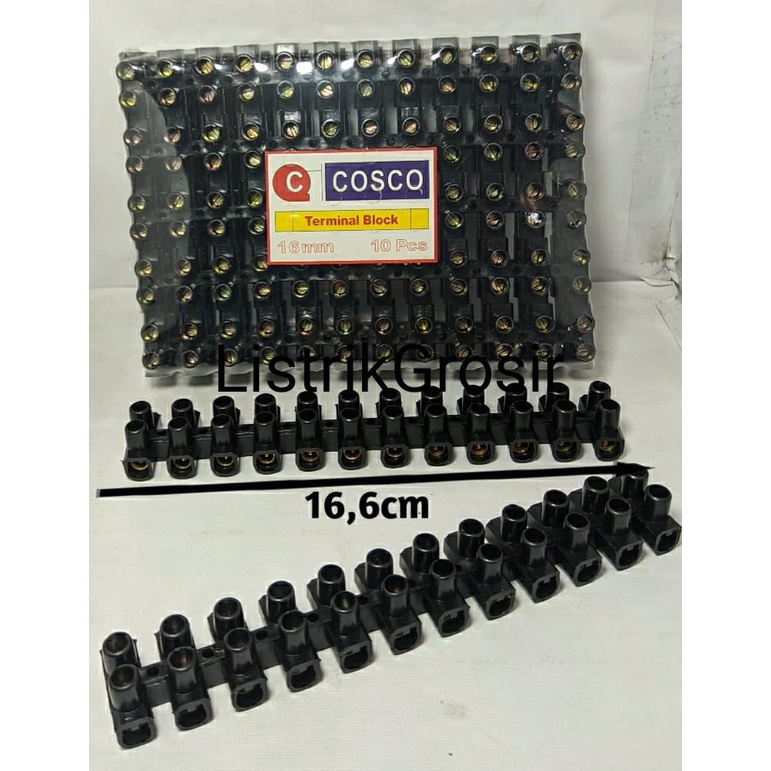 Jual Terminal Blok Krustin 16mm 30A Ampere Hitam Terminal Block ...