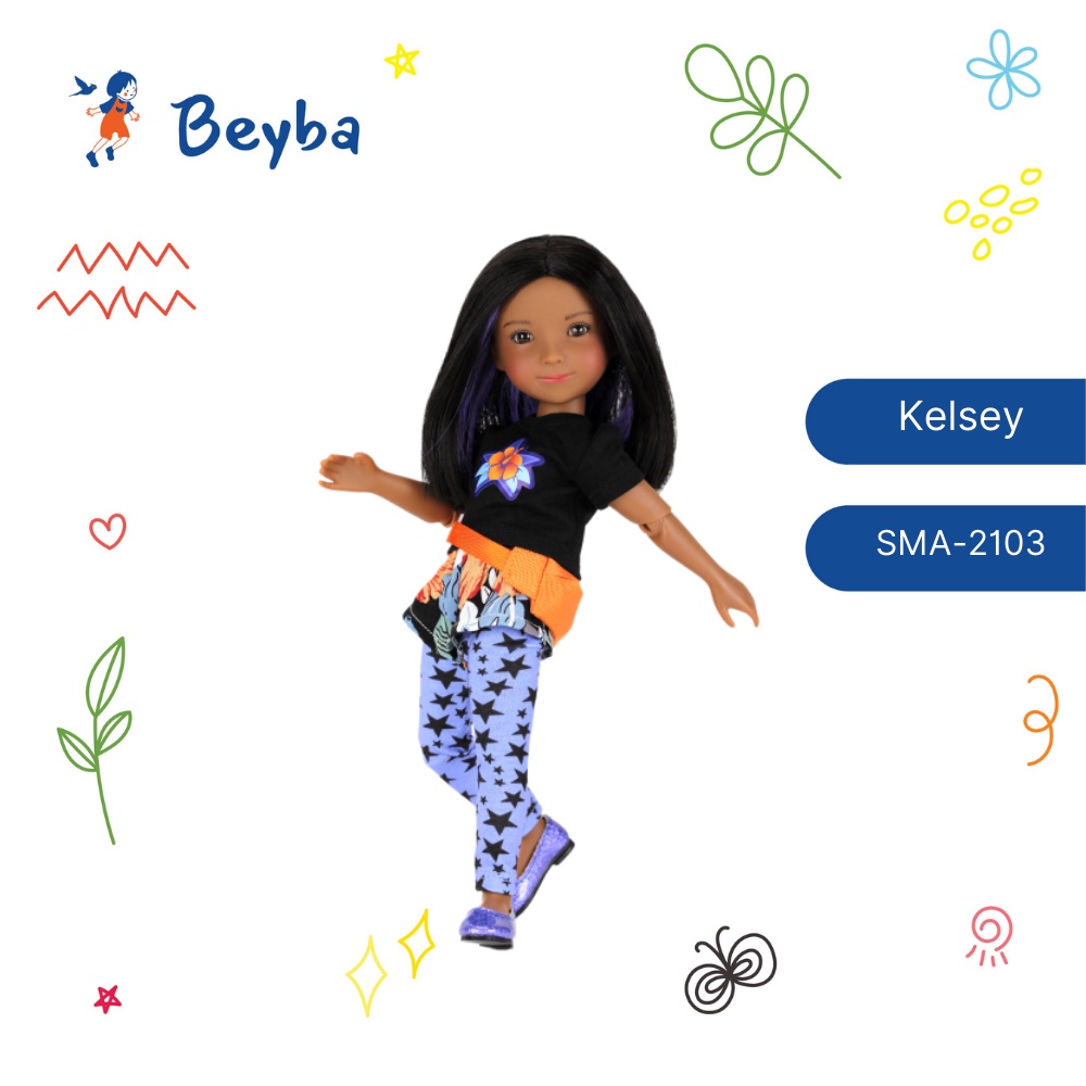 Jual BEYBA Ruby Red Fashion Siblies Kelsey pretty joint doll 30 cm ...