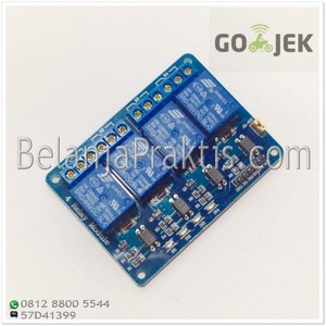 Jual Relay Module 4 Channel 5V DC - Output 250VAC / 30VDC 10A for ...