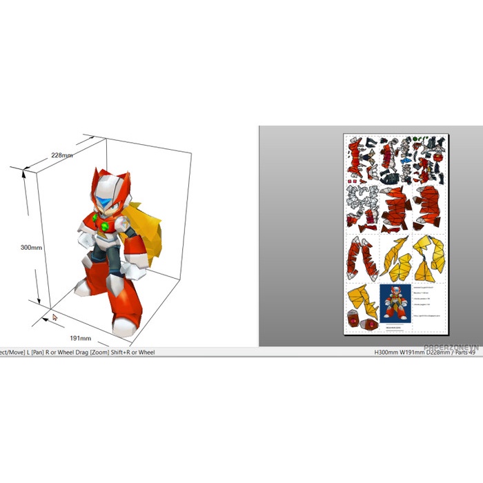 Jual Megaman X Dan Zero Papercraft | Shopee Indonesia