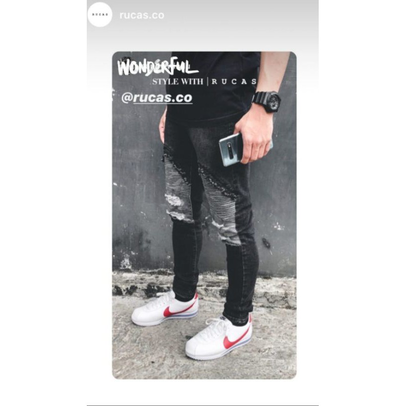 Jual CELANA RUCAS X BIMOPD CAMO BIKER JEANS SIZE 32 ORIGINAL PICKY ...