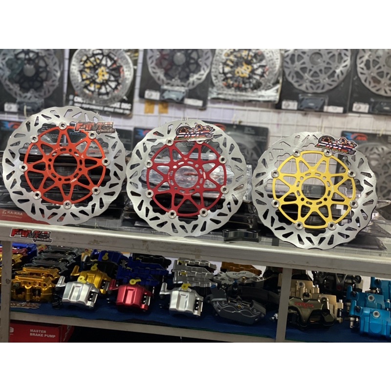 Jual disk brake psm cnc floating rotor uk300mm yamaha (gold/orange/red ...