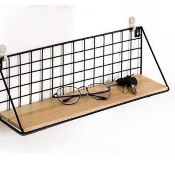 Jual Recomended-156 RADIT HITAM 45 cm rak dinding tempel rak buku ...