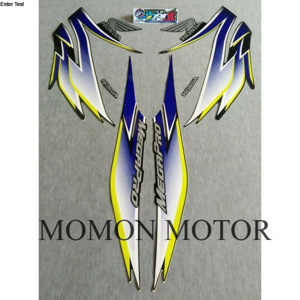 Jual Sticker STRIPING LIS STANDAR HONDA MEGAPRO MEGA PRO BIRU PUTIH ...