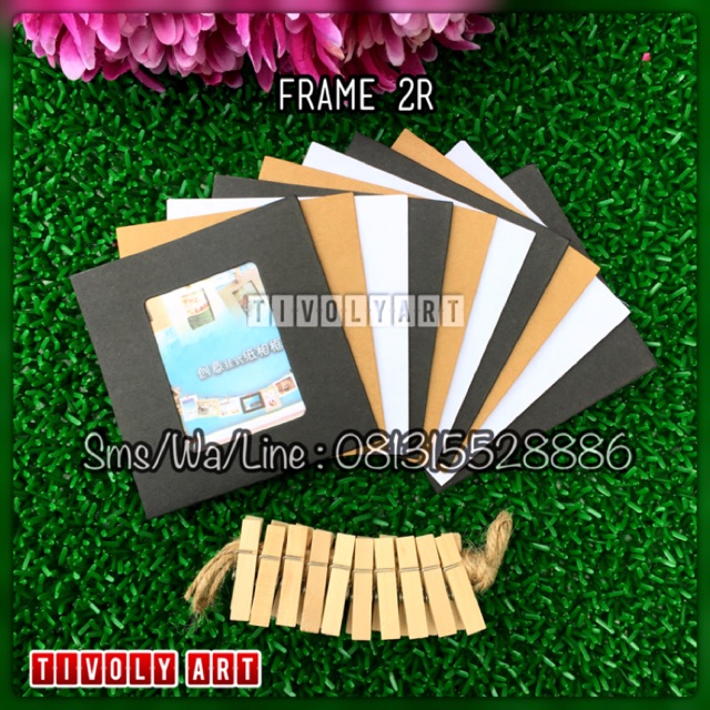 Jual Wooden Clip Frame Classic 2R / Frame Gantung / Frame Dekorasi 2R ...