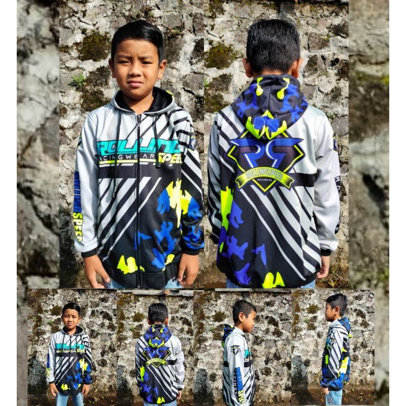 Jual Jaket Rolling Speed Anak Usia 6 Sampai 12 Tahun | Shopee Indonesia