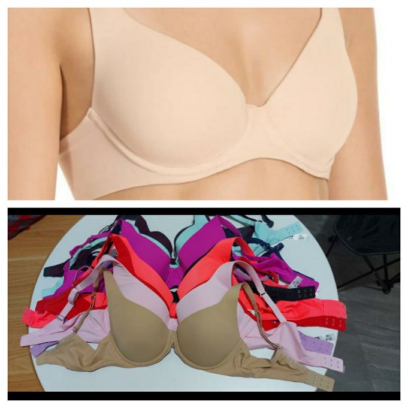 Jual [RESTOCK!!] BRA BONDS T-SHIRT DEMI BRA SEAMLESS SUPER SOFT SIZE 32B (B70) 32C (C70) 34A ...