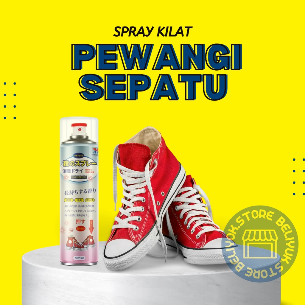 Jual Spray Kilat Anti Bau Sepatu Penghilang Bau Sepatu Pewangi Sepatu ...
